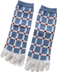 Generico Chaussettes &agrave; doigts divis&eacute;es &agrave; cinq doigts, chaussettes de printemps l&eacute;g&egrave;res pour femmes (2 paires), Color10, Taille Unique