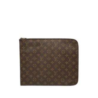 Louis Vuitton Pre-owned Monogram Zip Around Clutch - - Pre-owned - Damen - Braun - ONE SIZE