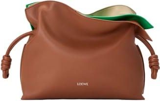 Loewe Flamenco clutch moyen &agrave; superpositions en cuir de veau nappa