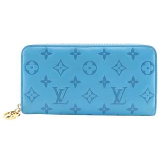 Louis Vuitton Pre-owned Zippy Wallet Monogram Embossed Long Wallet - - Pre-owned - Herren - Blau - ONE SIZE