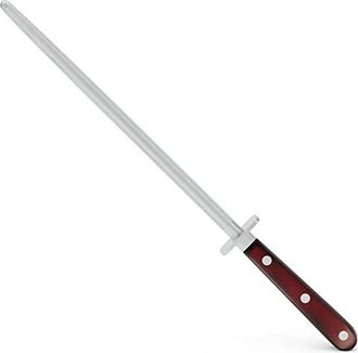 GIESSER seit 1776 - Made in Germany - Wetzstahl 25 cm Rocking Chefs, PremiumCut Steel No 1, rot, Messerschleifer, Micarta, genietet, rostfrei, deutsches Grill