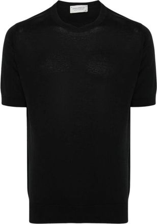 John Smedley Homme, Pulls, Noir, Taille: S Pulls &agrave; col rond