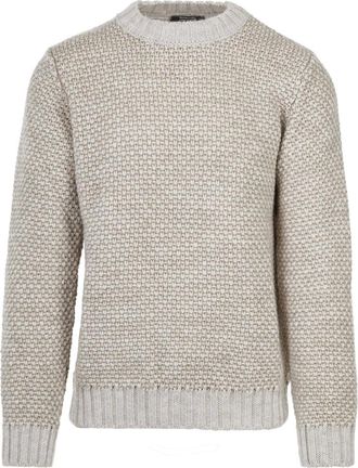 Bomboogie Homme, Pulls, Gris, Taille: 2XL Pull ras du cou bicolore
