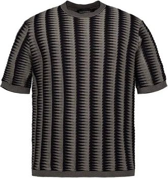 Emporio Armani Herren T-Shirt blau Gemustert