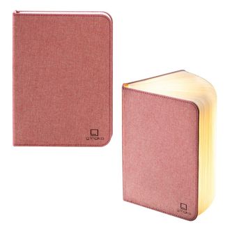 gingko Design Smart Booklight, Leinen, Rosa