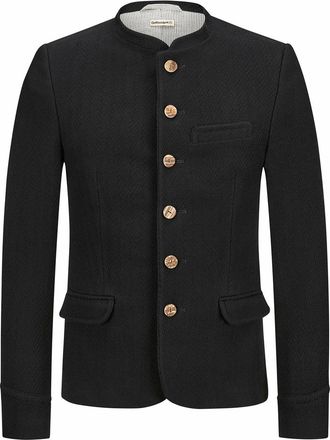 Gottseidank Trachtenjanker aus Baumwolle mit Fischgr&auml;t-Struktur in