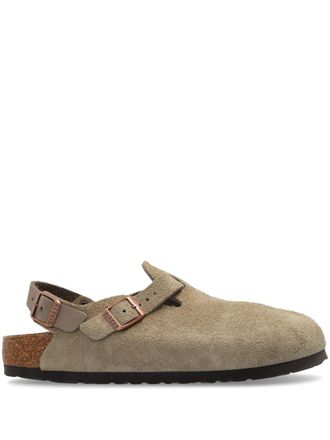 Birkenstock mules Tokio II en daim - Tons neutres