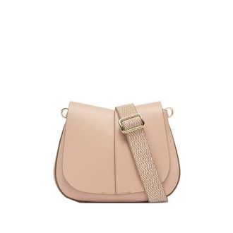 Gianni Chiarini Cuir sac &agrave; &eacute;paule bandouli&egrave;re Helena Round Crossbody Bag Pink Salt vieux rose