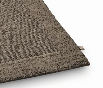 Rhomtuft Prestige Badvorleger, 100% Baumwolle, 58 Taupe, 60 x 60 cm, WC-Vorleger ohne Passform