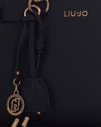 Liu Jo Structured Polyurethane Top Handle Bag - Black