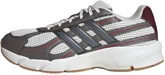 adidas Homme TECHNOCHAOS 2000 Shoes, Core White/Trace Grey met./Better Scarlet, 43 1/3 EU