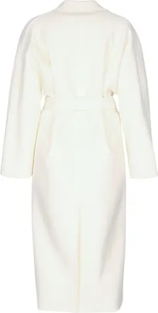 Elisabetta Franchi Belt Coat - Beige