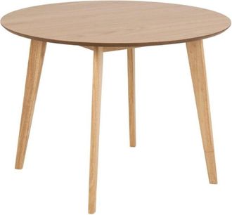 Hellin Hellin - Table à manger ronde 105 cm décor chêne - selda