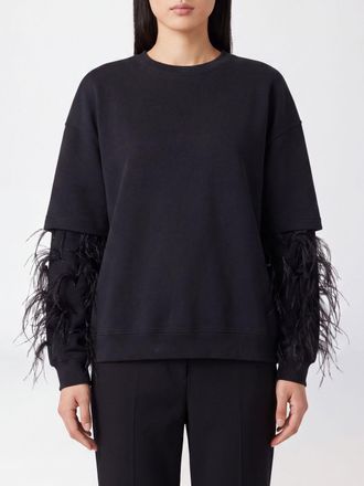 Darkpark T-shirt &agrave; manches longues Troy en coton avec application de plumes
