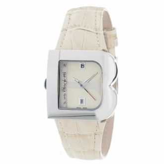 Laura Biagiotti Femme, Accessoires, Gris, Taille: ONE Size Montre Femme &Eacute;l&eacute;gante Quartz Argent Cuir
