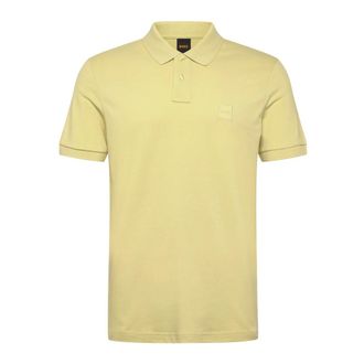 HUGO BOSS Homme, Tops, Jaune, Taille: XL Polo en coton stretch