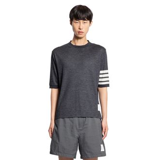 Thom Browne Wool Jersey 4-Bar T-Shirt