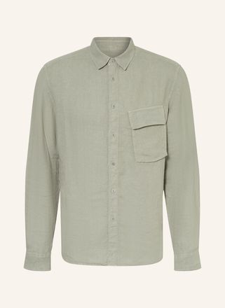 Belstaff Leinenhemd Scale Comfort Fit gruen