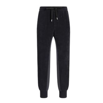 Dolce & Gabbana Baumwoll-Terry-Hose - - Trousers - Herren - Blau - XL
