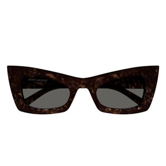 Saint Laurent New Wave Sonnenbrille - - Accessories - Damen - Braun - 49 MM