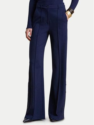 Lauren Ralph Lauren Stoffhose 200P09084001 Dunkelblau Wide Leg