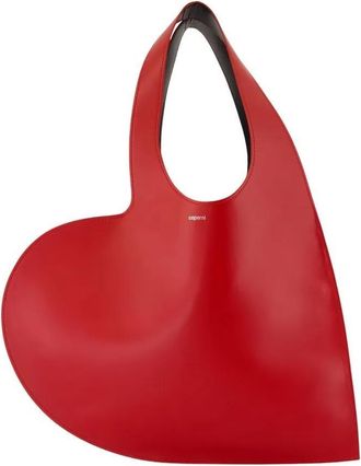 Coperni Hobo Bags - Heart Shoulder Bag - Leather - Red - Gr. unisize - in Rot - für Damen