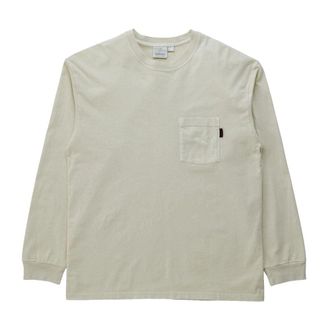 Gramicci L/S Pocket Tee Pigment Dyed - - Tops - Herren - Beige - S