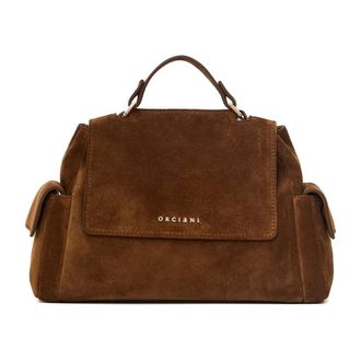Orciani Sac &agrave; main Sveva Small - Femme - Sacs - Brun - Taille: ONE Size