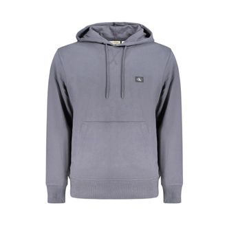 Calvin Klein Blauer Baumwoll Herren Pullover Hoodie - - Sweatshirts & Hoodies - Herren - Blau - L
