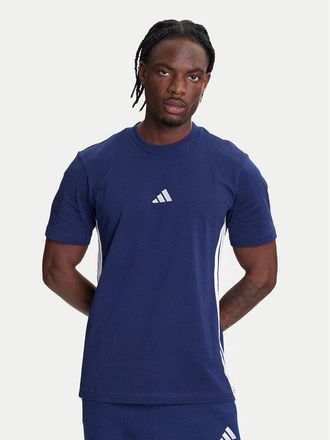 adidas T-Shirt Essentials 3-Stripes JE6399 Blau Regular Fit