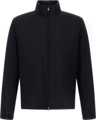 Herno Homme, Vestes, Bleu, Taille: L Veste Zipp&eacute;e En Laine Stretch L&eacute;g&egrave;re Effet Laineux