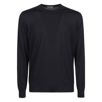 Drumohr Rundhalspullover - - Knitwear - Herren - Blau - 4XL