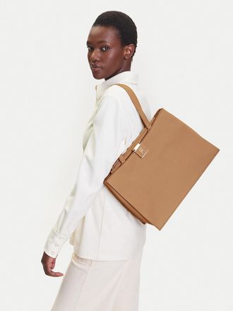 Tommy Hilfiger Handtasche Tommy Hilfiger Th Her Tote AW0AW17191 Braun