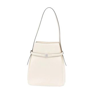 Toteme G&uuml;rtel-Ledertasche mit Eimerform - - Bags - Damen - Wei&szlig; - ONE SIZE