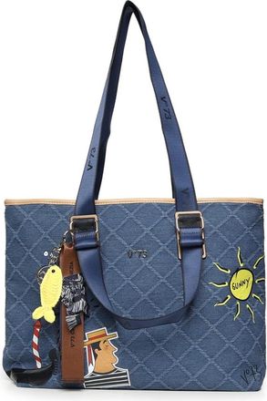 V&deg; 73 Femme, Sacs, Bleu, Taille: ONE Size Tote Bags