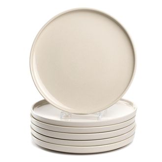 Leonardo Speiseteller ROMA 6er Set - &Oslash; 27 cm - Mikrowellen- & Sp&uuml;lmaschinengeeignet - stapelbar - Keramik Geschirr f&uuml;r 6 Personen - Steingut-Teller mit glasier