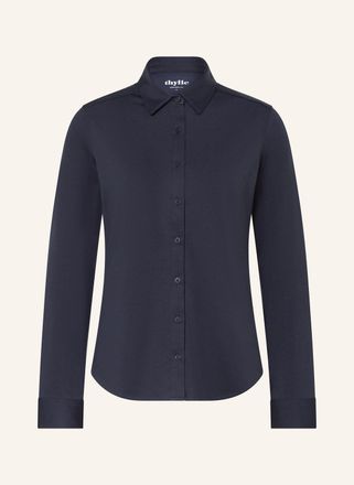 Thylie Thylie Hemdbluse Laurel Aus Jersey blau