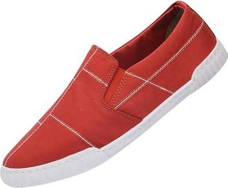 Generic Mocassins en toile pour homme - Respirantes - Chaussures basses - Chaussures de randonn&eacute;e d&eacute;contract&eacute;es - Chaussures plates &agrave; enfiler - Sans mains - C