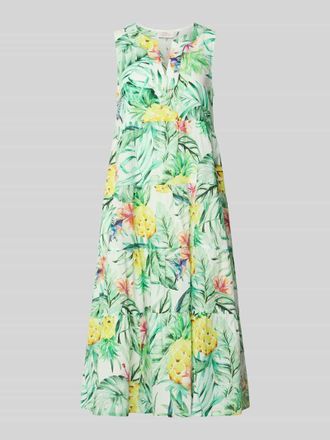 robe l&eacute;g&egrave;re Midikleid mit floralem Allover-Print