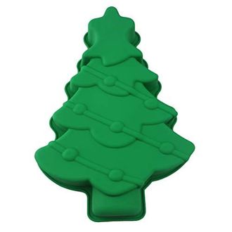 Pretyzoom Weihnachtsbaum Silikon Backform Weihnachten Silikonform Fondant Formen Antihaft Kuchenform Schokoladenform Ausstecher f&uuml;r Seifen Schokolade Cupcake Mo