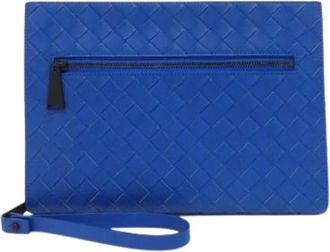 Bottega Veneta Pre-owned Calf Second Bag - Femme - Pre-owned - Bleu - Taille: ONE Size