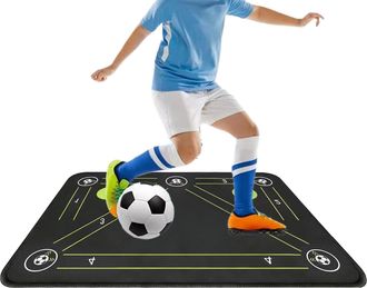 Generico Fu&szlig;ballmatte, 50 x 80 cm, sto&szlig;absorbierend, &Uuml;bungsausr&uuml;stung f&uuml;r Ballkontrolle und Bewegungen, Ballkontrolle, Fu&szlig;spiel, Kinder, Ausr&uuml;stung