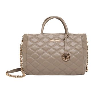 Carlo Colucci Femme, Sacs, Beige, Taille: ONE Size Quilted Handbag