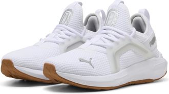 Puma Damen Softride Enzo 5 Laufschuhe 40.5, White Silver Black Metallic