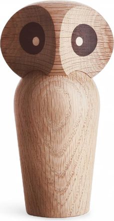 ArchitectMade Owl Eule Holzfigur groß Natur