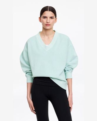 Arket Sweatshirt Mit V-Ausschnitt -T&uuml;rkis