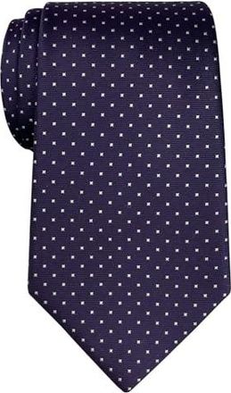 Retreez Cravate Tiss&eacute;e &Agrave; pois &agrave; &eacute;pingles pour homme - Violet et Blanc