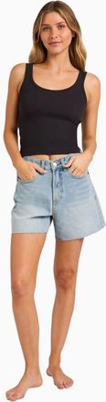 Billabong Riley - Jeansshorts in Faded Indigo Fray-Blau