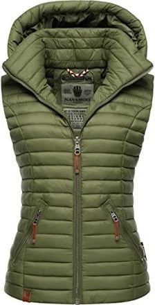 Navahoo Shadaa Gilet matelassée pour Dame mi-Saison Olive Poussiéreux XS