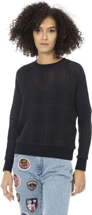 Mr & Mrs Italy Femme, Sweatshirts et sweats &agrave; capuche, Bleu, Taille: 36 FR T-shirt &agrave; manches longues